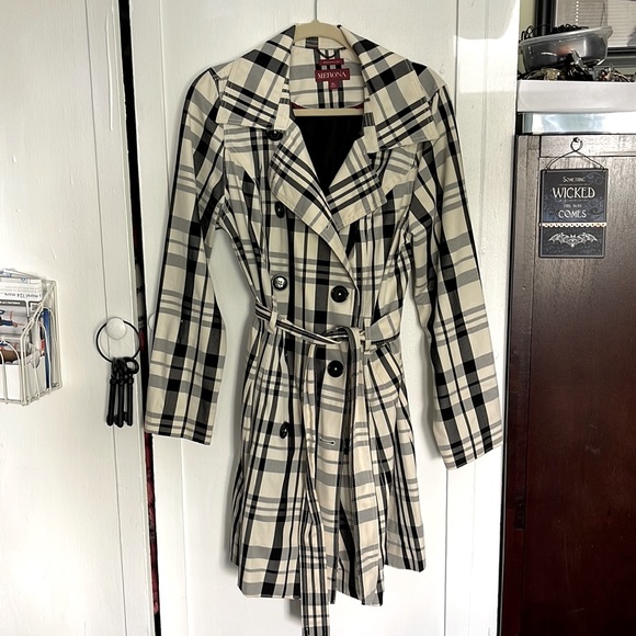 Merona | Jackets & Coats | Merona Double Breasted Rain Coat In Plaid ...